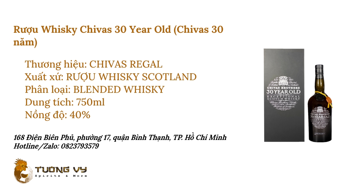 Rượu Whisky Chivas 30 Year Old (Chivas 30 năm)