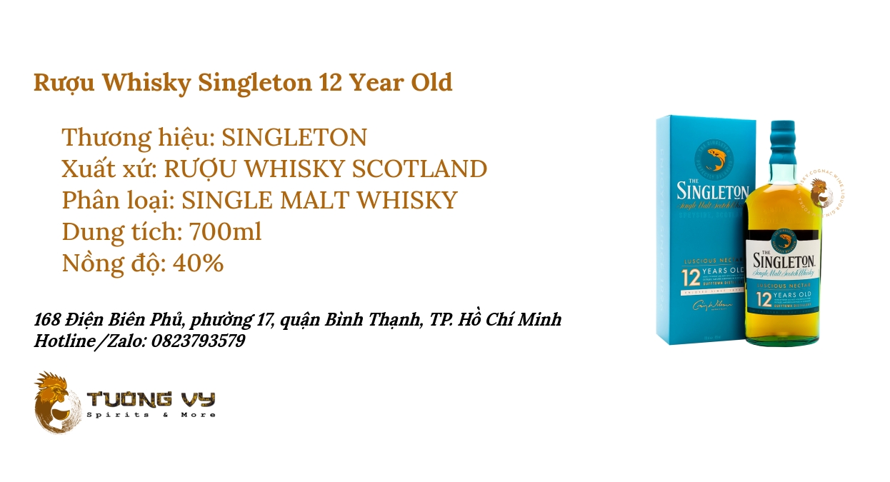 Rượu Whisky Singleton 12 Year Old