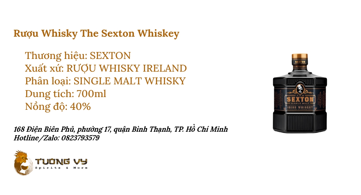 Rượu Whisky Ireland The Sexton Whiskey