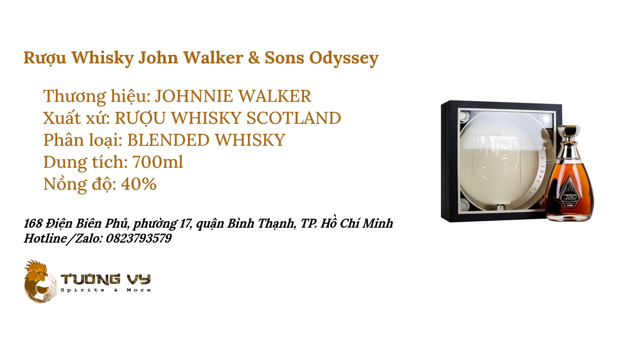 Rượu Whisky John Walker & Sons Odyssey