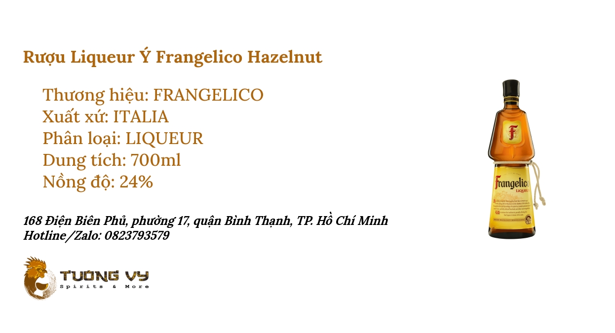 Rượu Liqueur Ý Frangelico Hazelnut