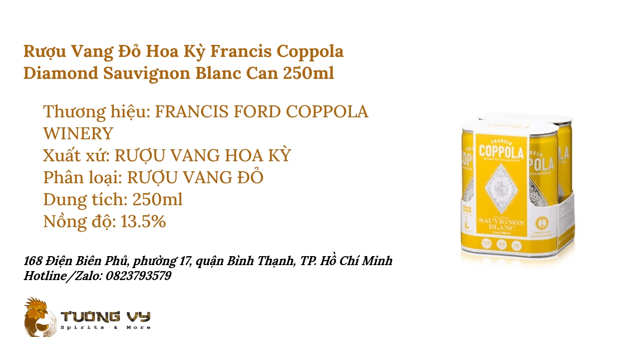 Diamond Sauvignon Blanc Can 250ml