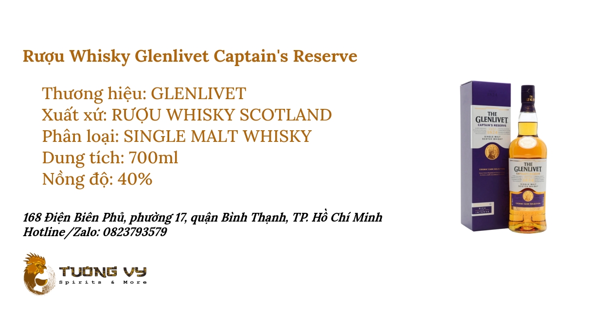 Rượu Whisky Glenlivet Captain's Reserve