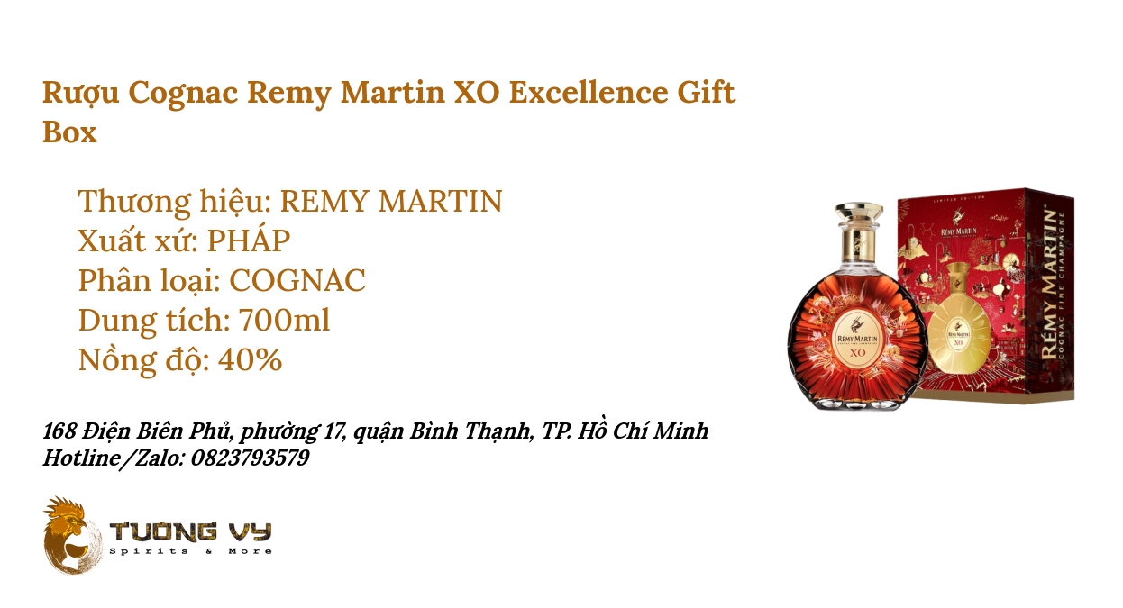 Rượu Cognac Remy Martin XO Excellence Gift Box