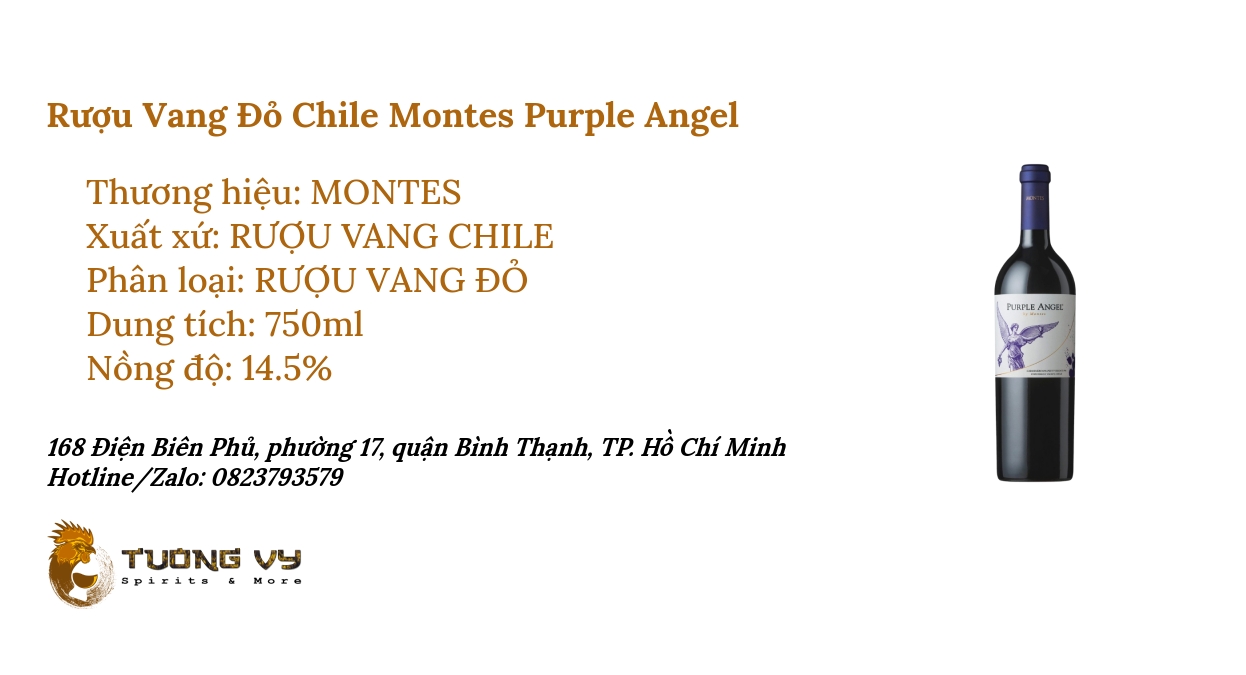 Rượu Vang Đỏ Chile Montes Purple Angel