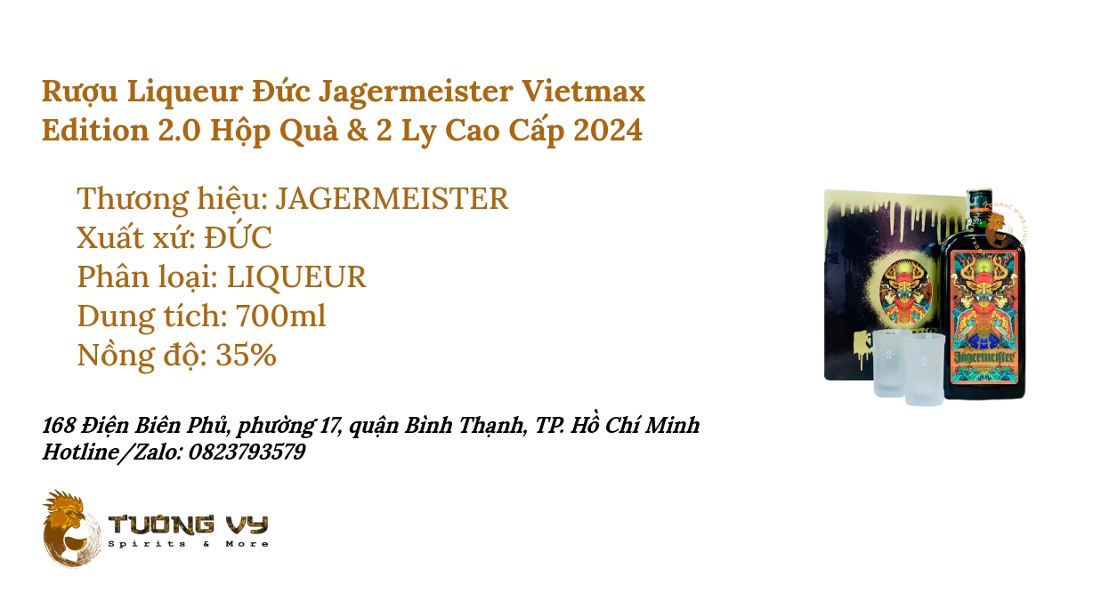 Rượu Liqueur Đức Jagermeister Vietmax 2021 Edition ( Kèm Hộp Và 2 Ly ...