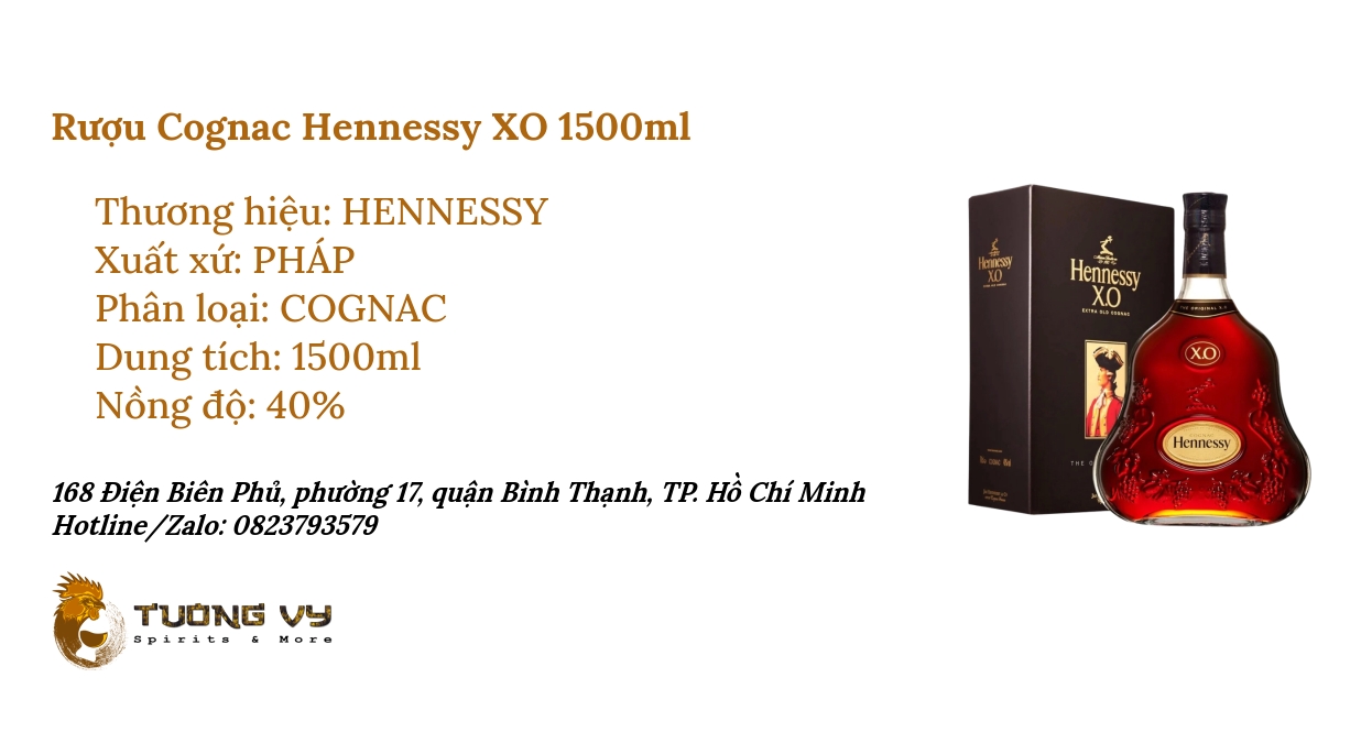 Rượu Cognac Hennessy XO 1500ml