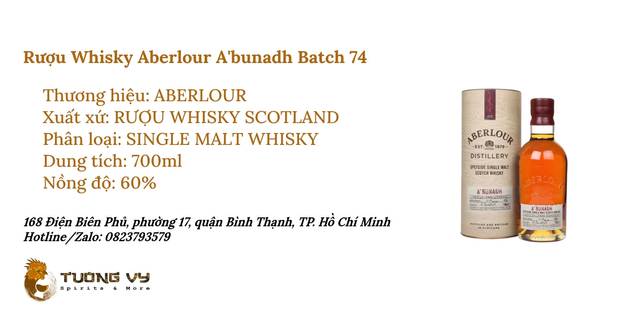 Rượu Whisky Aberlour A'bunadh Batch 74