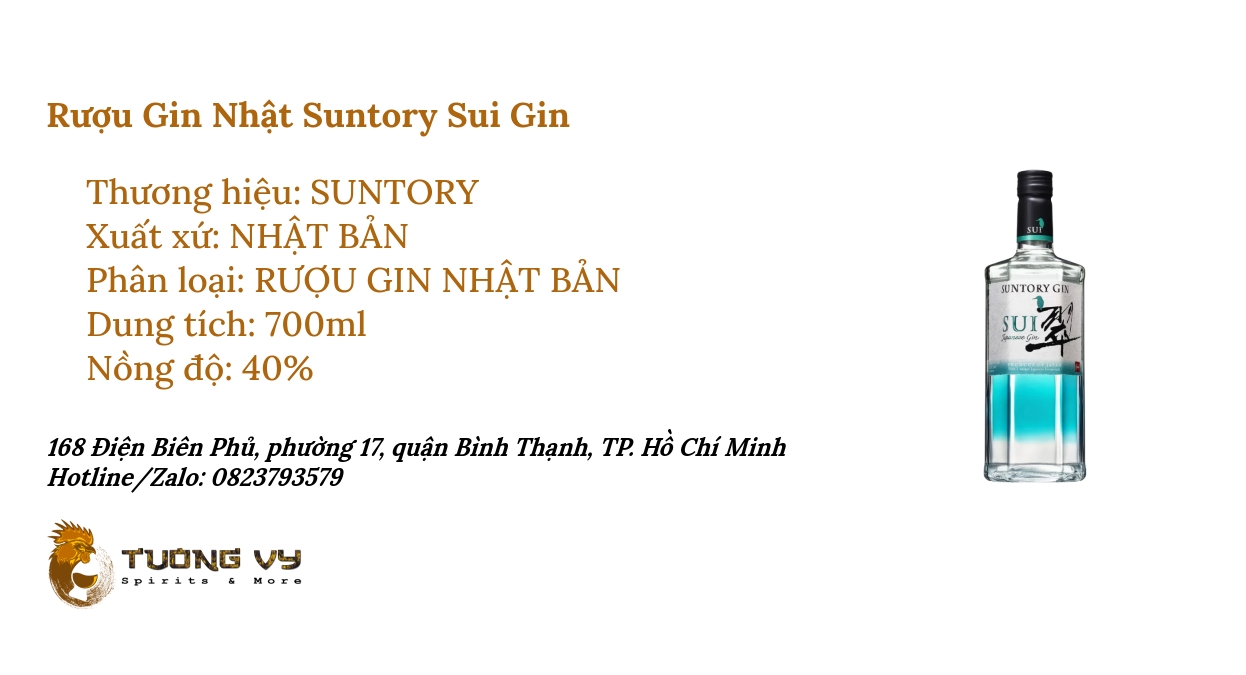 Rượu Gin Nhật Suntory Gin Sui
