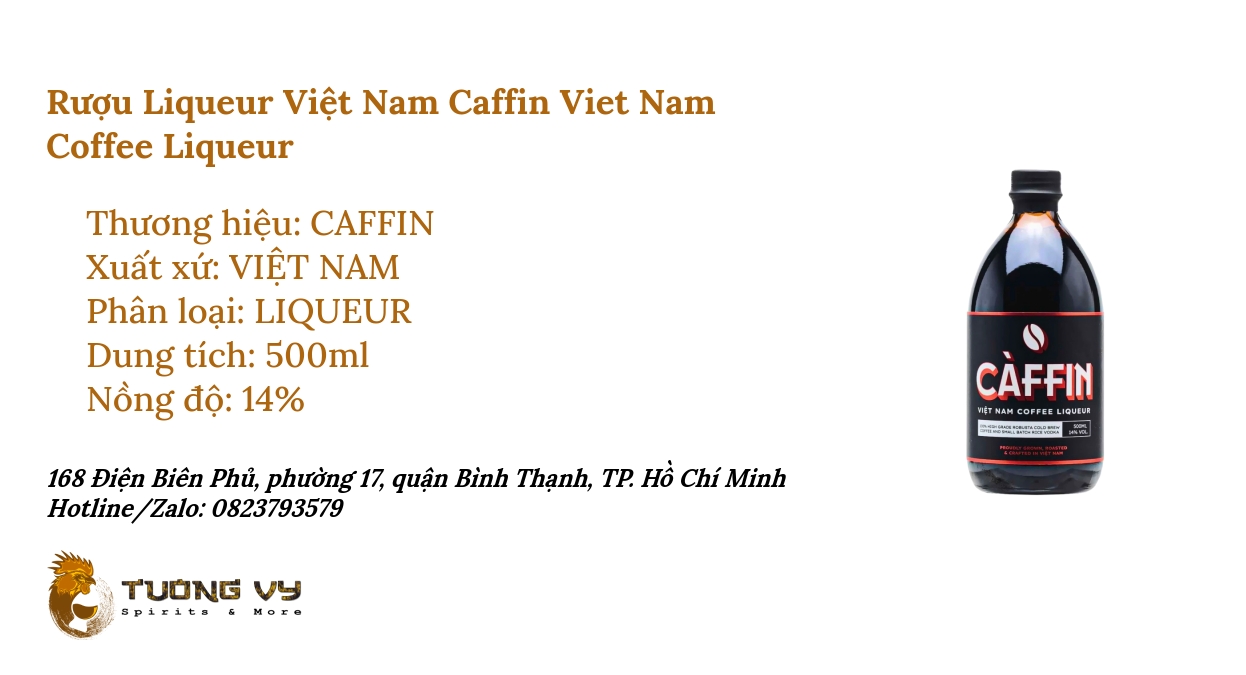 Rượu Liqueur Việt Nam Caffin Viet Nam Coffee Liqueur