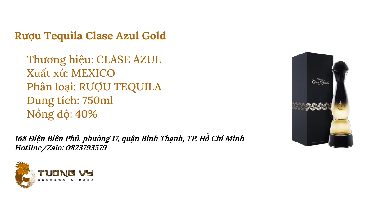 Rượu Tequila Clase Azul Gold