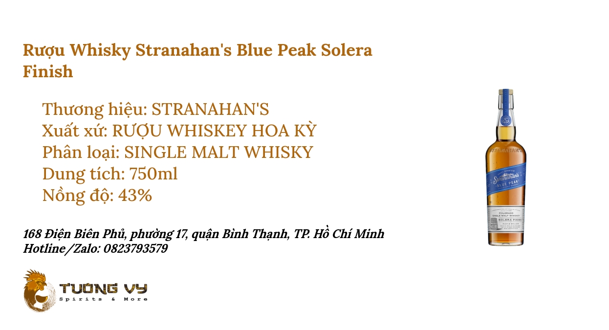 Rượu Whisky Stranahan's Blue Peak Solera Finish