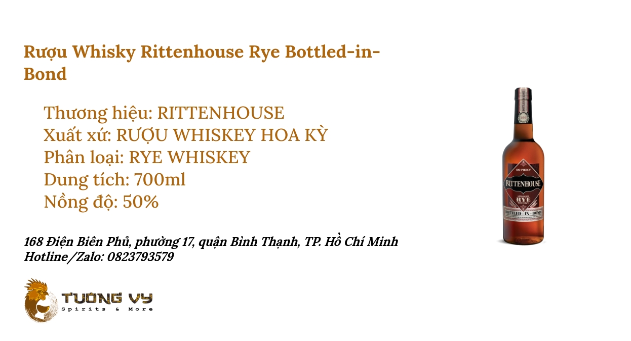 Rượu Whisky Rittenhouse Rye