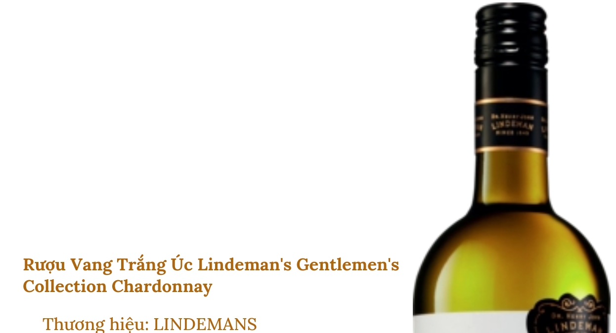 Rượu Vang Trắng Úc Linderman's Gentlemen's Collection Chardonnay