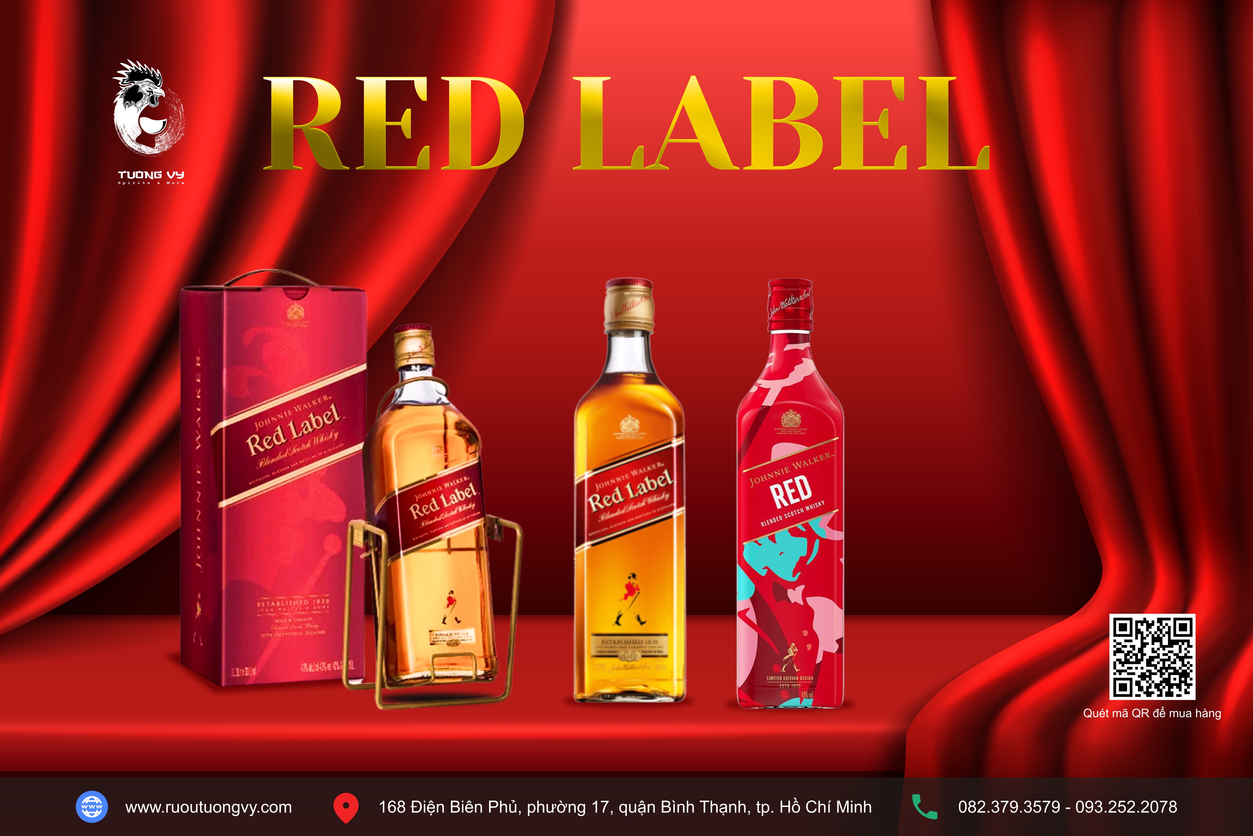 Rượu Whisky Johnnie Walker Red Label 1125ml
