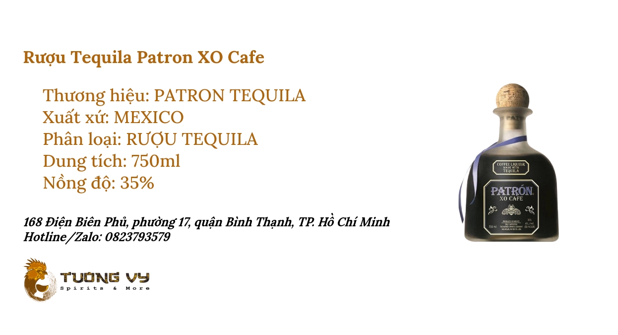 Rượu Tequila Patron XO Cafe