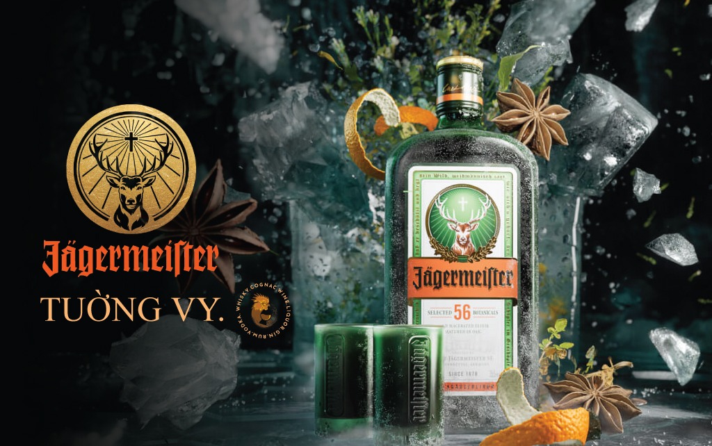 Rượu Liqueur Đức Jagermeister Phiên Bản Giới Hạn 500ml x 2 + 2 Ly Shot