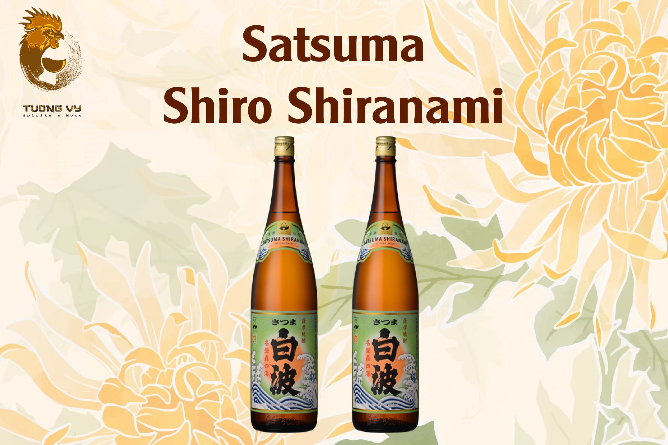 Rượu Shochu Nhật Satsuma Shiro Shiranami 900ml