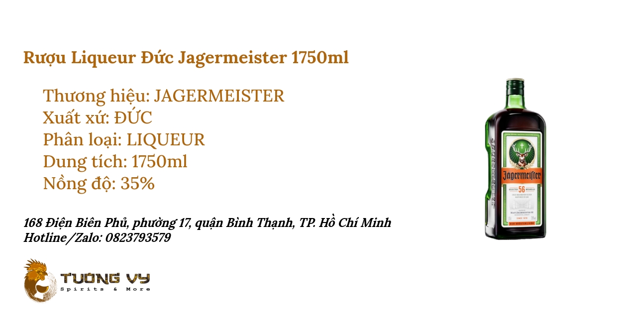 Rượu Liqueur Đức Jagermeister 1750ml