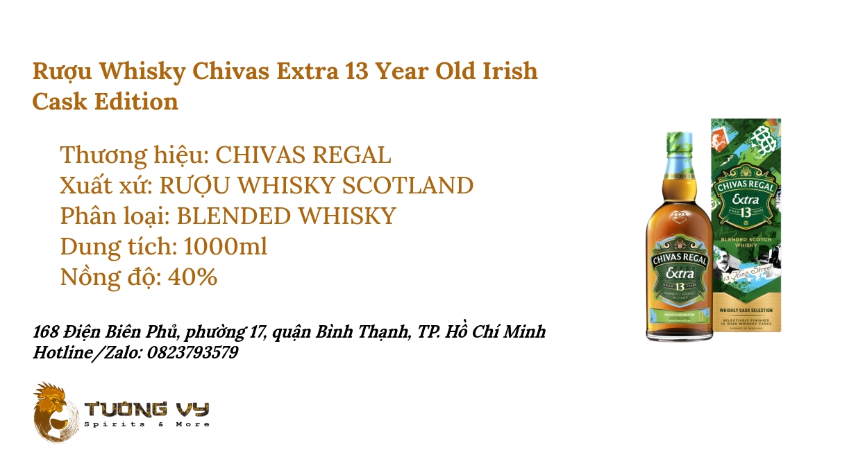 Rượu Whisky Chivas Extra 13 Year Old Irish Cask Edition