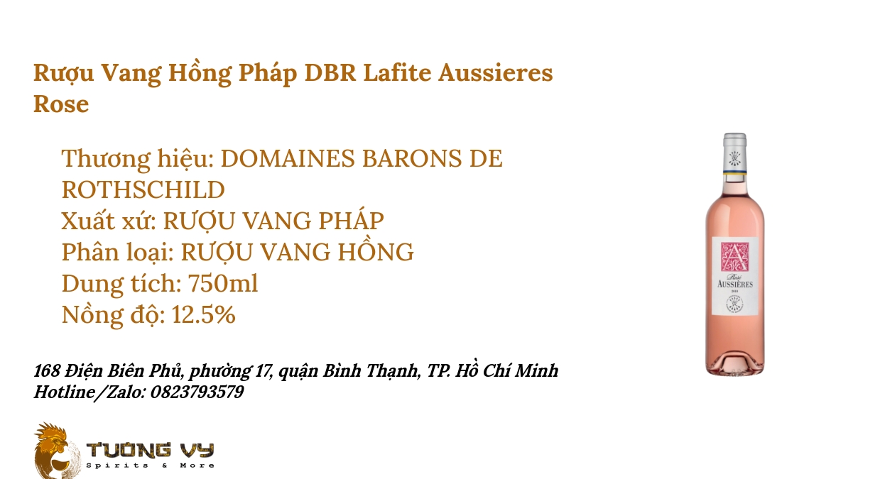 Rượu Vang Hồng Pháp DBR Lafite Aussieres Rose