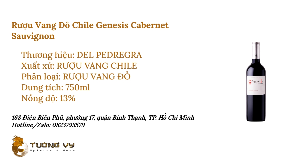 Rượu Vang Đỏ Chile Genesis Cabernet Sauvignon