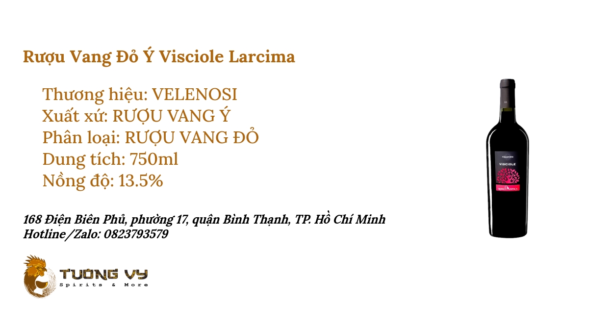Rượu Vang Đỏ Ý Visciole Larcima