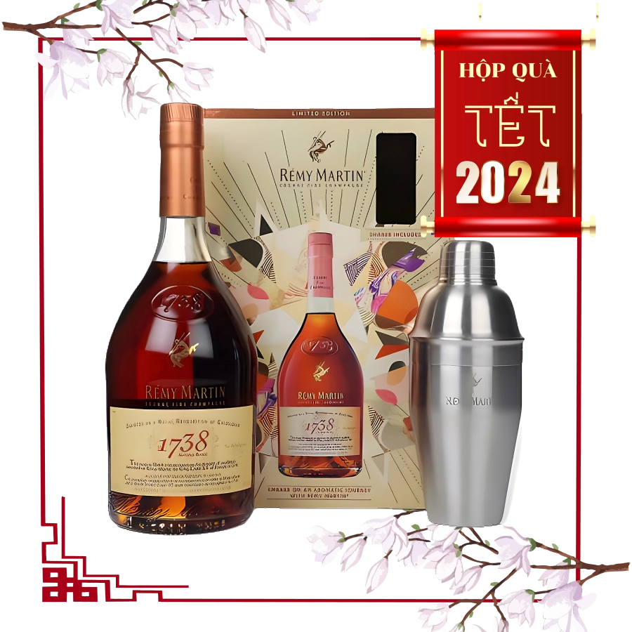 Rượu Cognac Pháp Remy Martin 1738 Accord Royal Hộp Quà Tết 2024