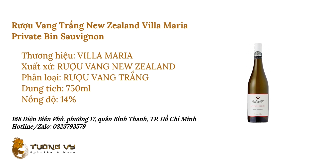 Rượu Vang Trắng New Zealand Villa Maria Private Bin Sauvignon