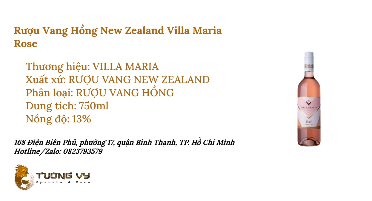 Rượu Vang Hồng New Zealand Villa Maria Rose