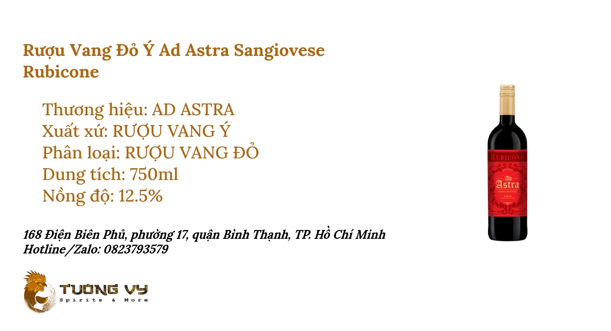 Rượu Vang Đỏ Ý Ad Astra Sangiovese Rubicone