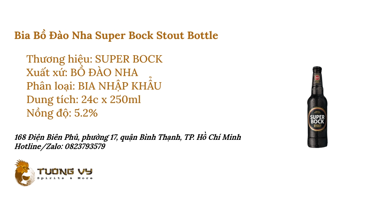 Bia Bồ Đào Nha Super Bock Stout Bottle
