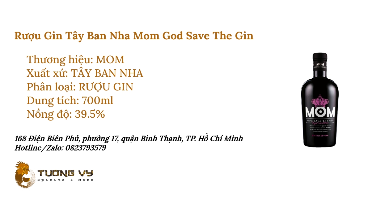 Rượu Gin Tây Ban Nha Mom God Save The Gin