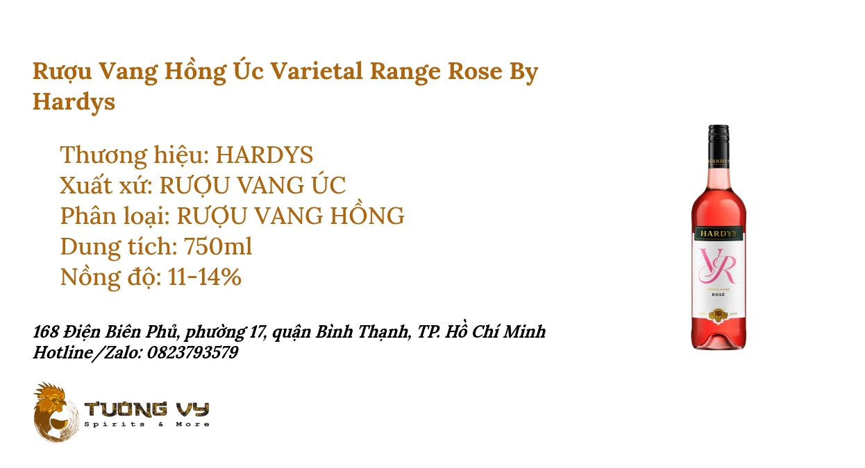 Rượu Vang Hồng Úc Varietal Range Rose By Hardys