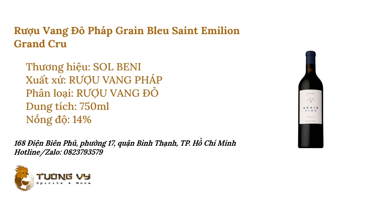 Grain Bleu Saint Emilion Grand Cru - Rượu Tường Vy