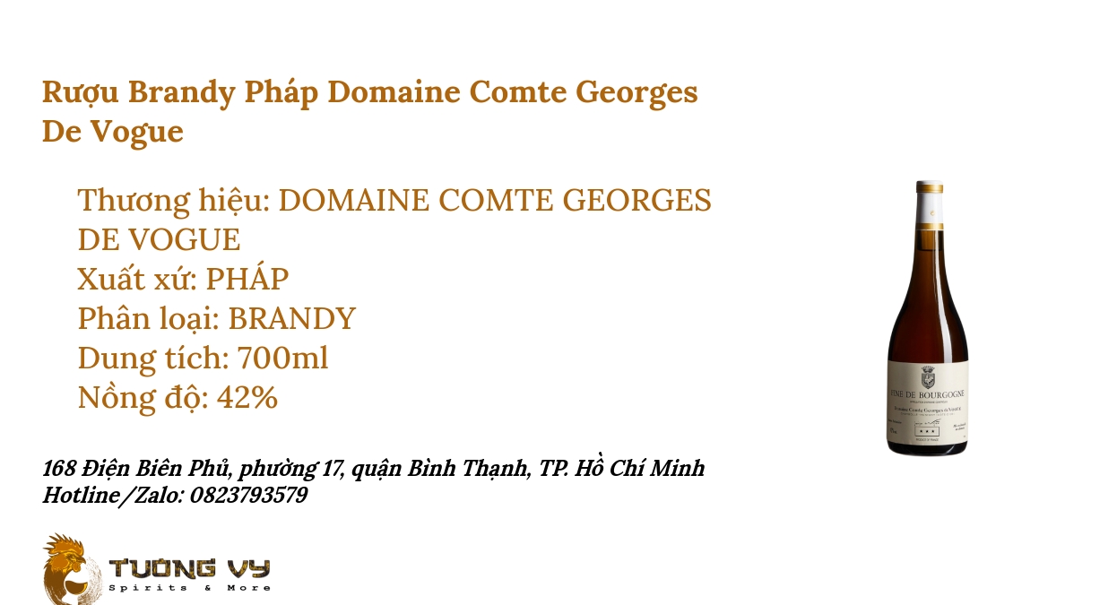 Rượu Brandy Pháp Domaine Comte Georges De Vogue
