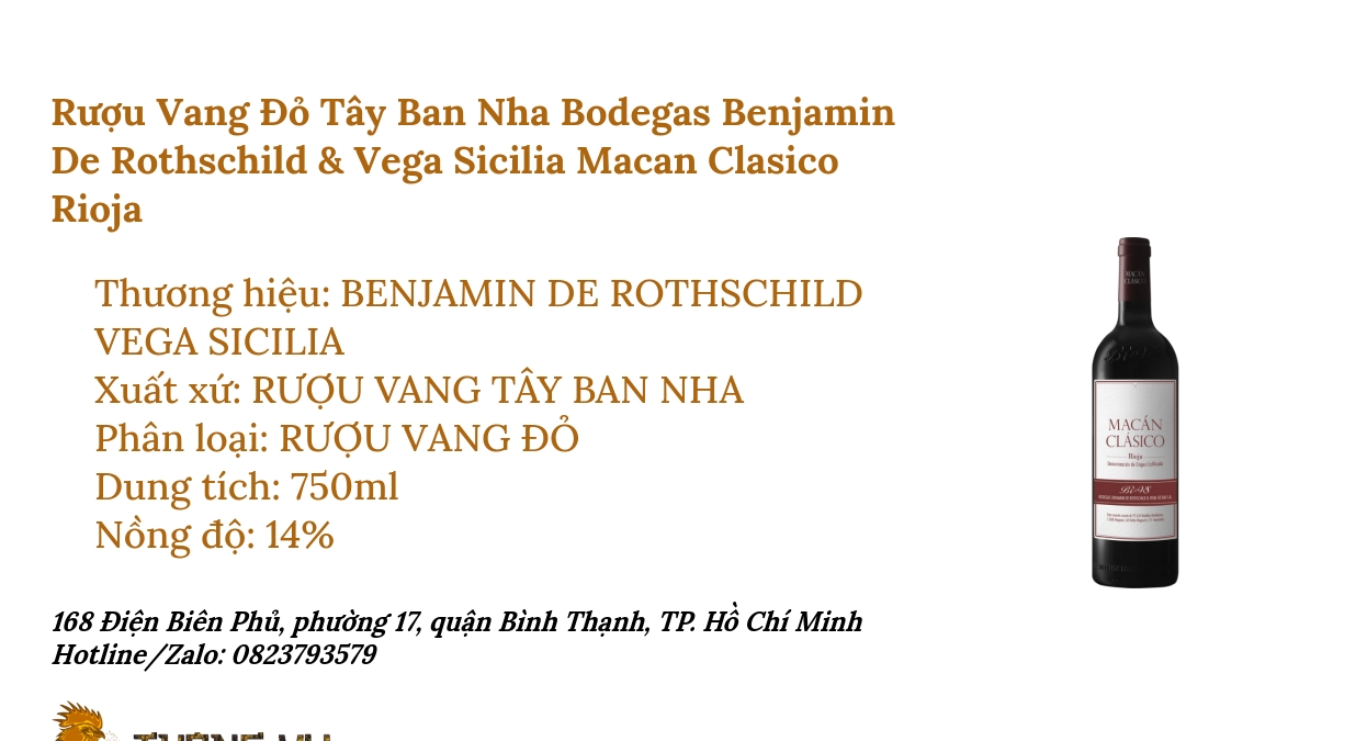 Bodegas Benjamin De Rothschild & Vega Sicilia Macan Clasico Rioja