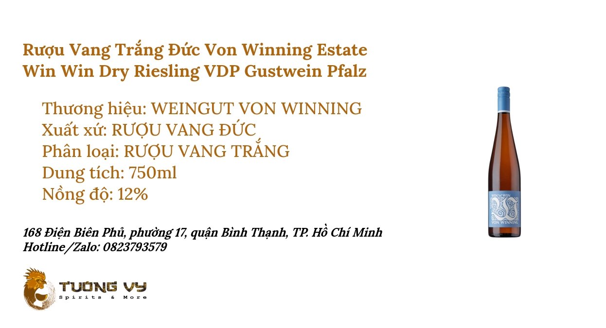Rượu Vang Trắng Đức Von Winning Estate Win Win Dry Riesling VDP ...