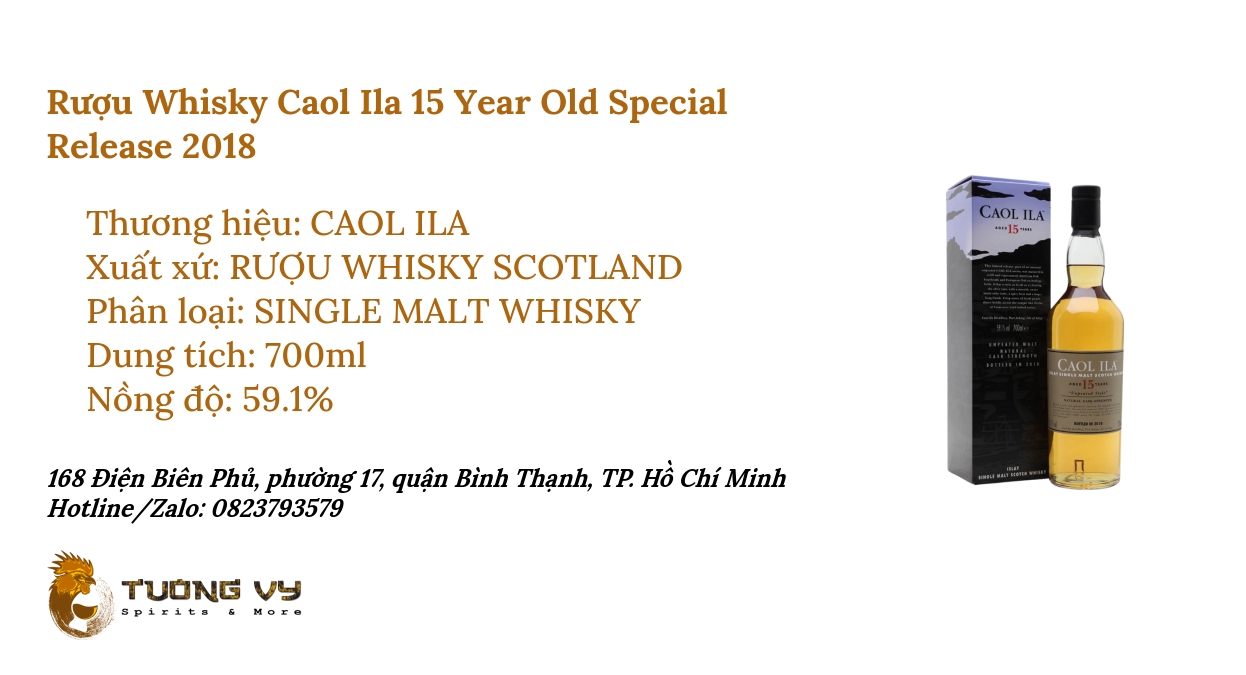 Rượu Whisky Caol Ila 15 Year Old Special Release 2018