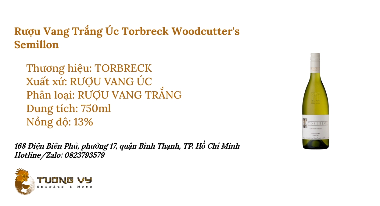 Rượu Vang Trắng Úc Torbreck Woodcutter's Semillon