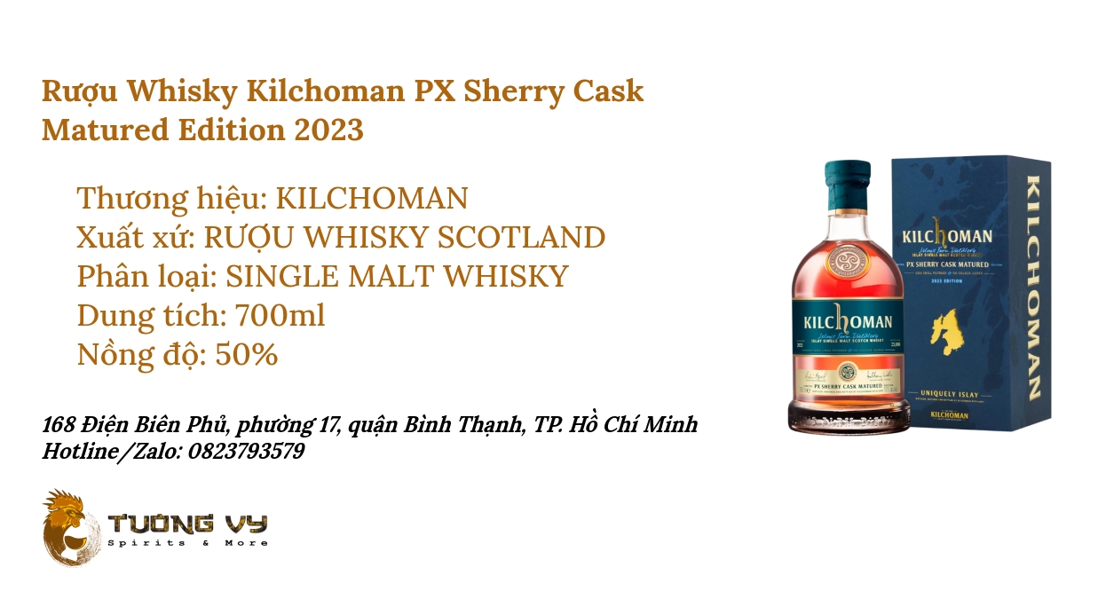 Rượu Whisky Kilchoman PX Sherry Cask Matured Edition 2023