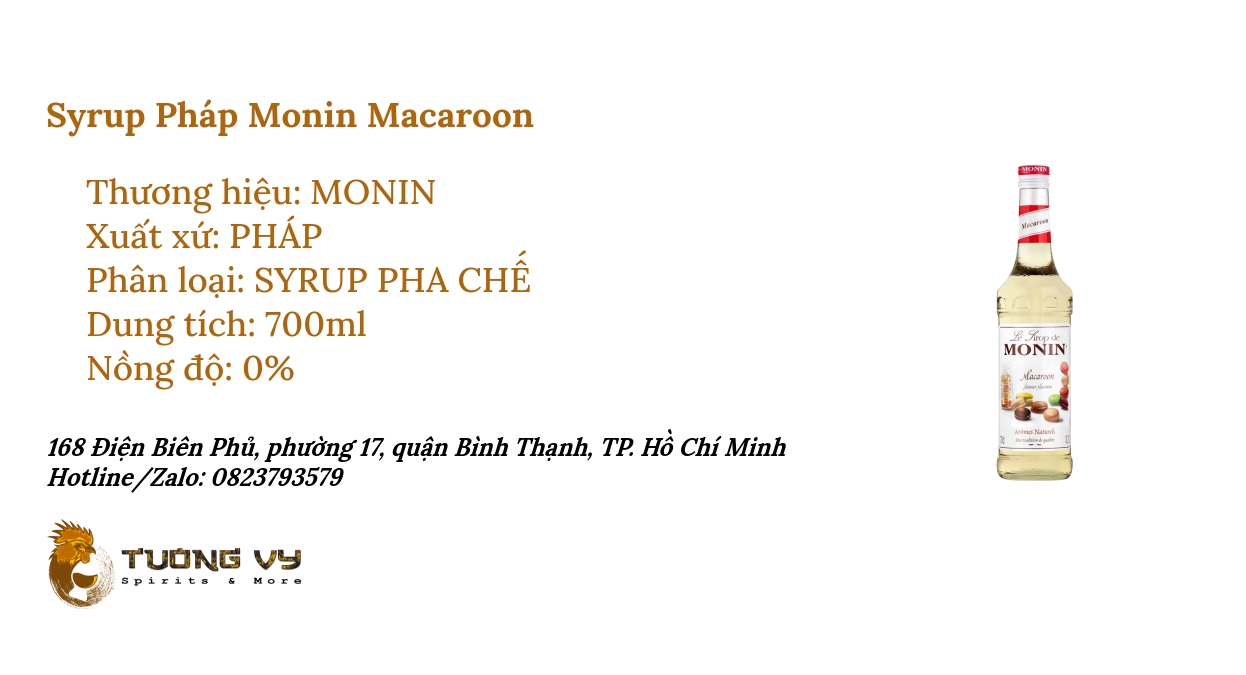 Syrup Pháp Monin Macaroon