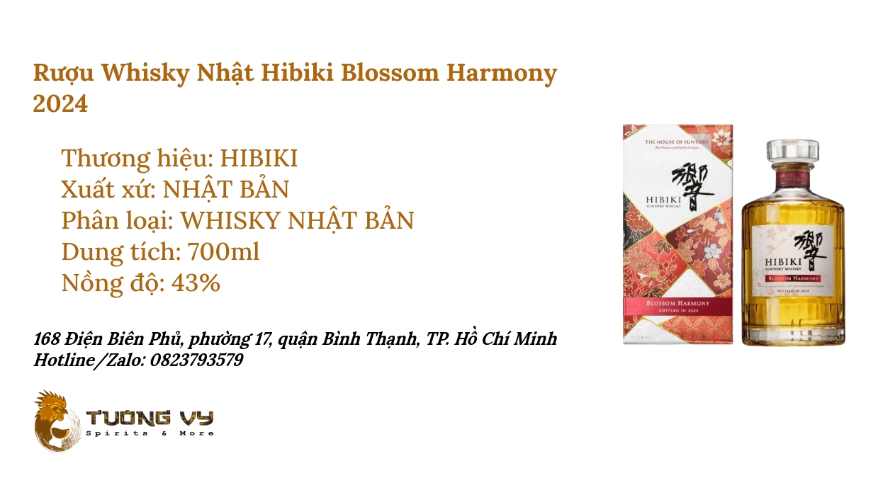 Rượu Whisky Nhật Hibiki Blossom Harmony 2024