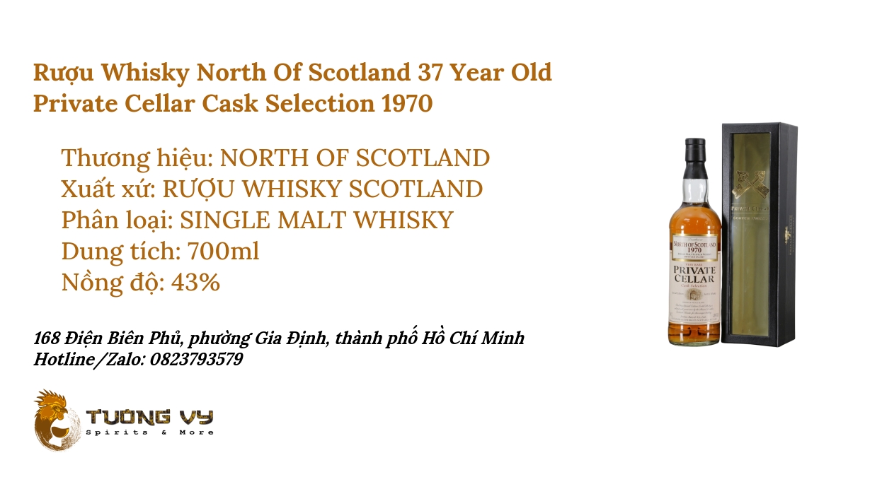 Rượu Whisky North Of Scotland 37 Year Old Private Cellar Cask Selection ...