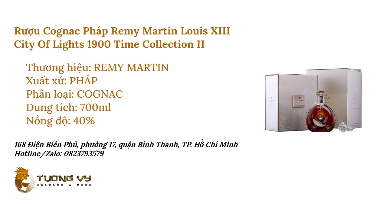 Rượu Cognac Pháp Remy Martin Louis XIII City Of Lights 1900 Time ...