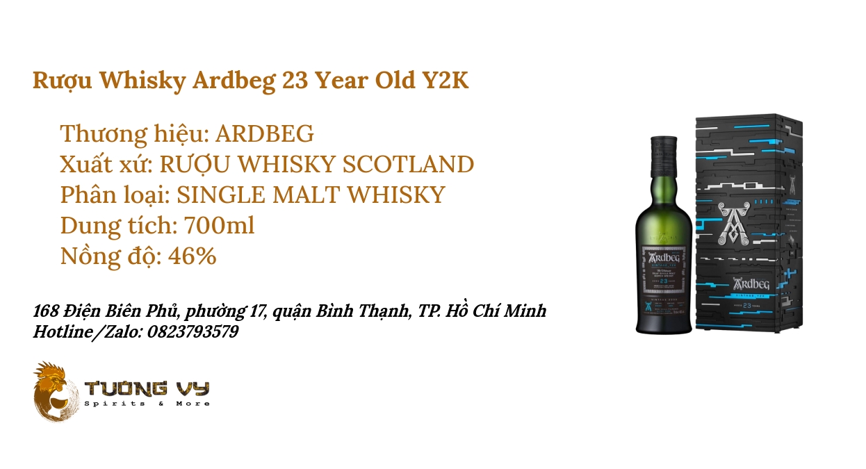 Rượu Whisky Ardbeg 23 Year Old Y2K