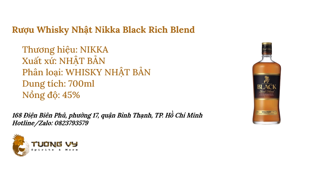 Rượu Whisky Nhật Nikka Black Rich Blend