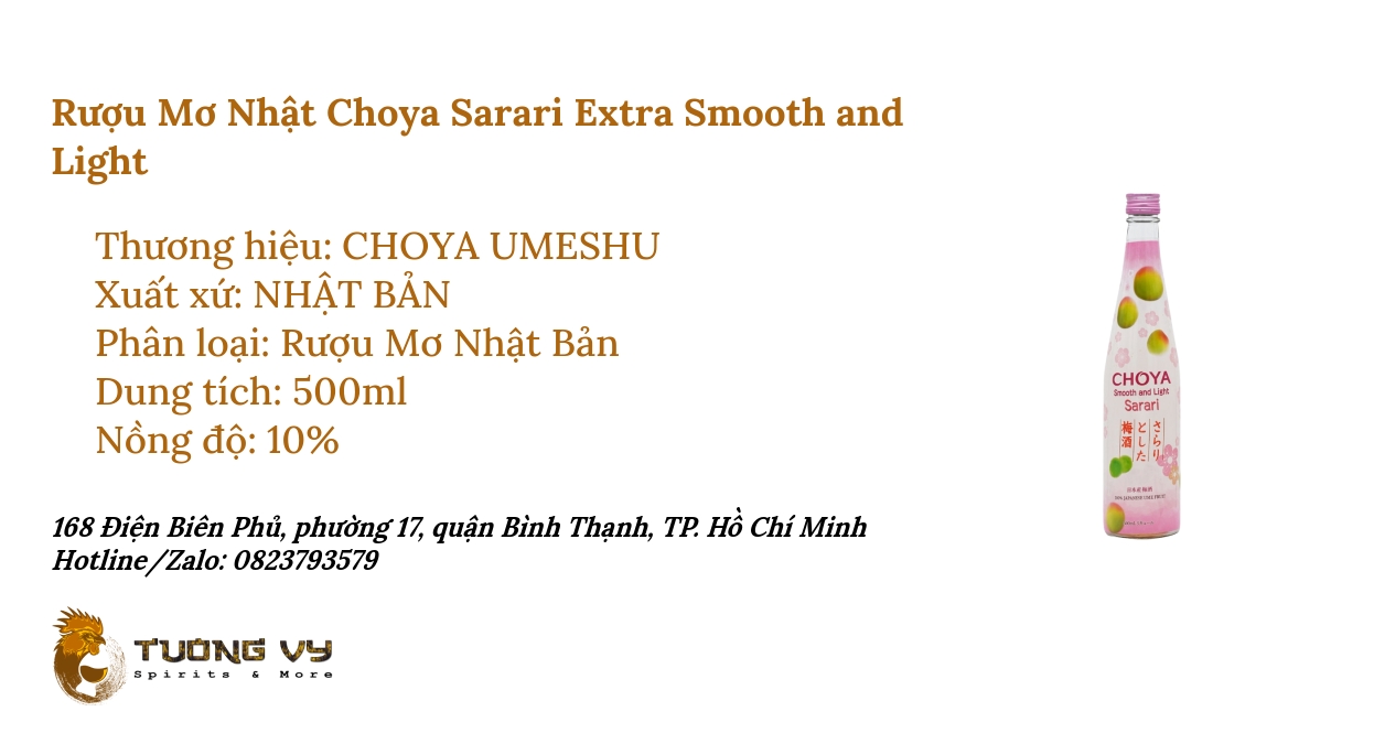 Choya Sarari Extra Smooth and Light
