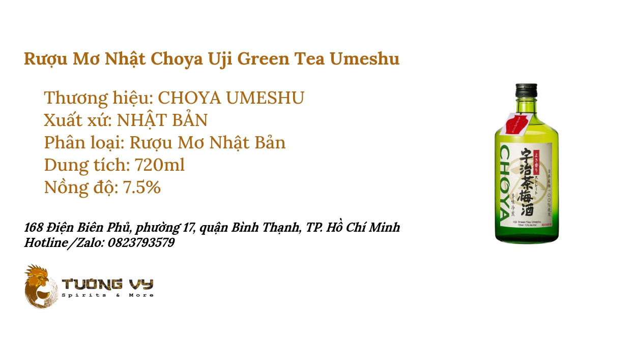 Choya Uji Green Tea Umeshu