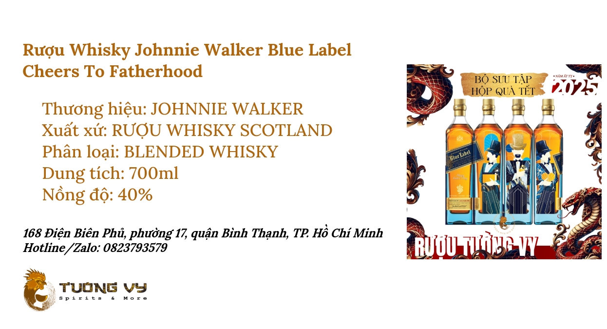 Rượu Whisky Johnnie Walker Blue Label Cheers To Fatherhood